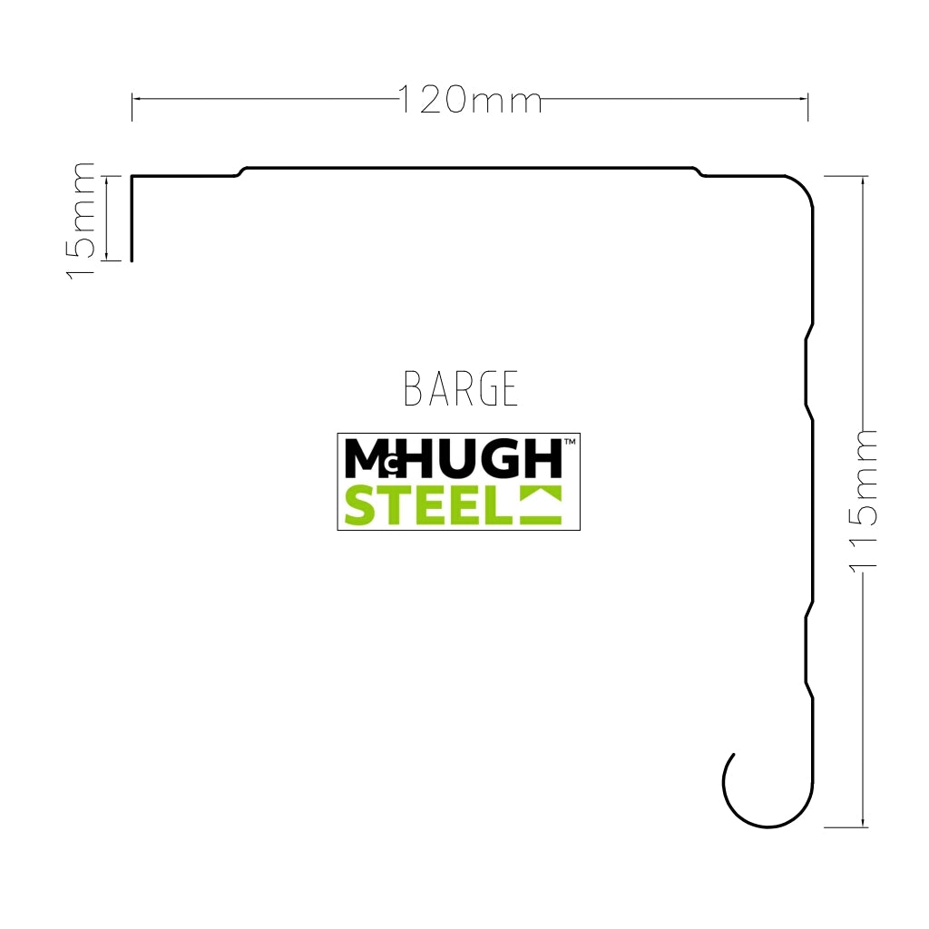 Barge Colorbond - Rainwater| McHugh Store