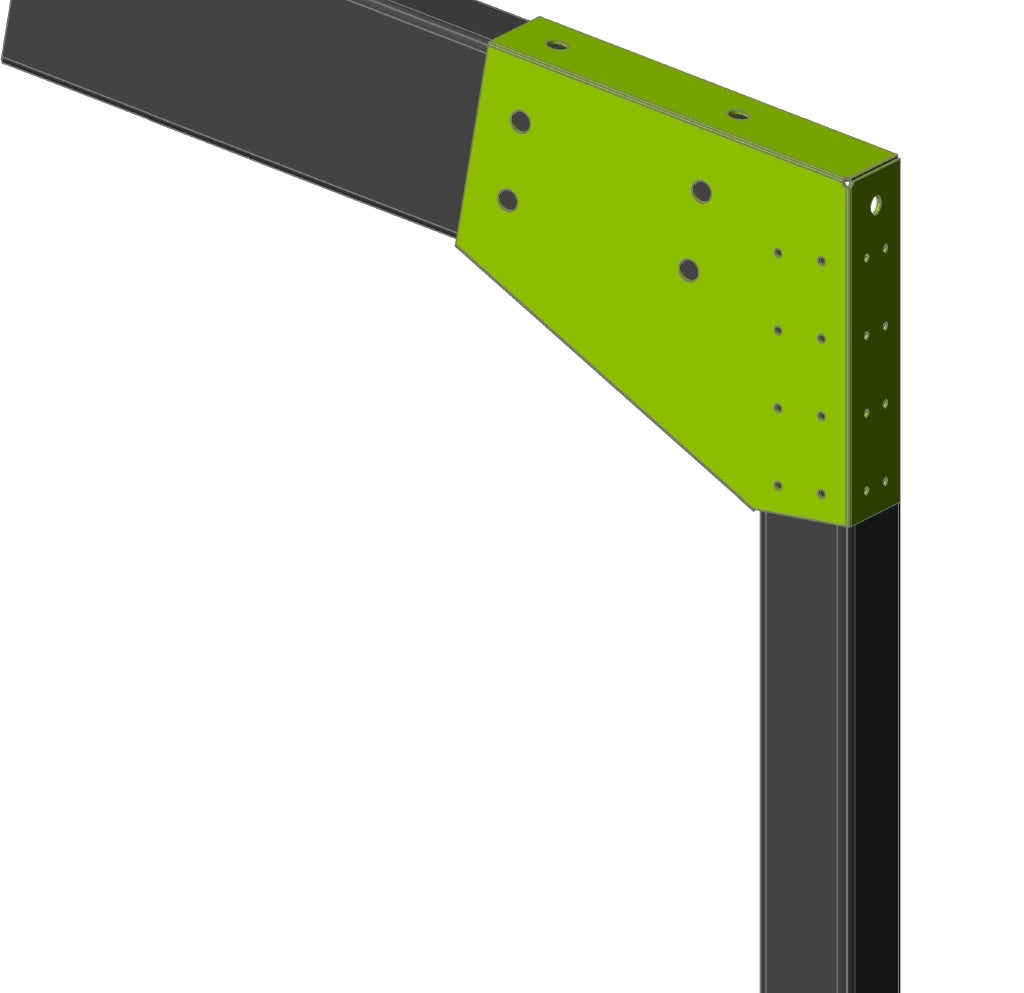 Carport Bracket C150 10 Degrees 75mm Post| McHugh Store