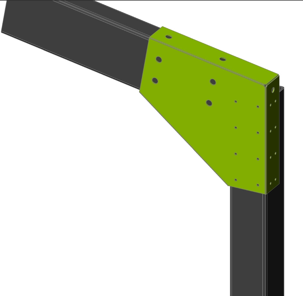 Carport Bracket C150 10 Degrees 100mm Post | McHugh Store