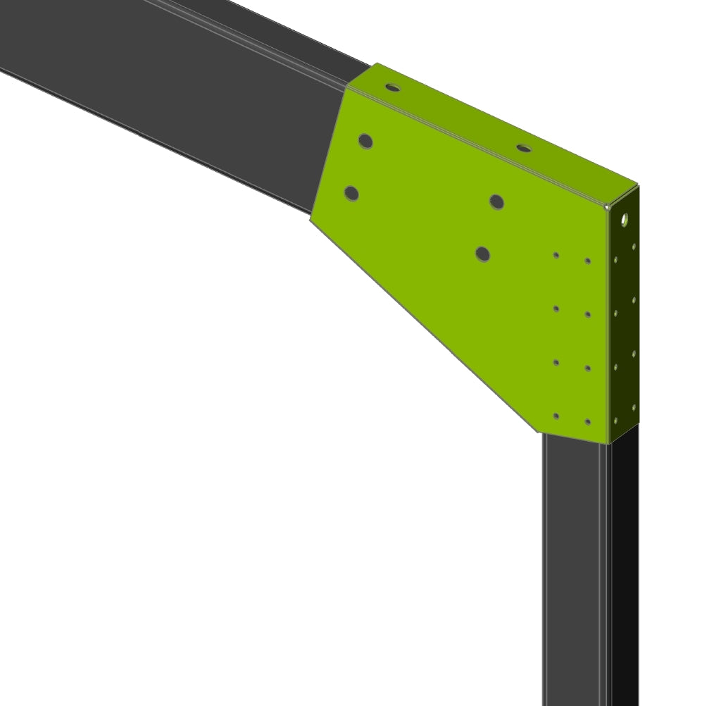 Post Carport Bracket C150 15 Degrees 75mm | McHugh Store