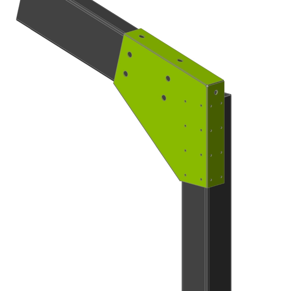 C150-15 Degree 100mm Post Carport Bracket| McHugh Store