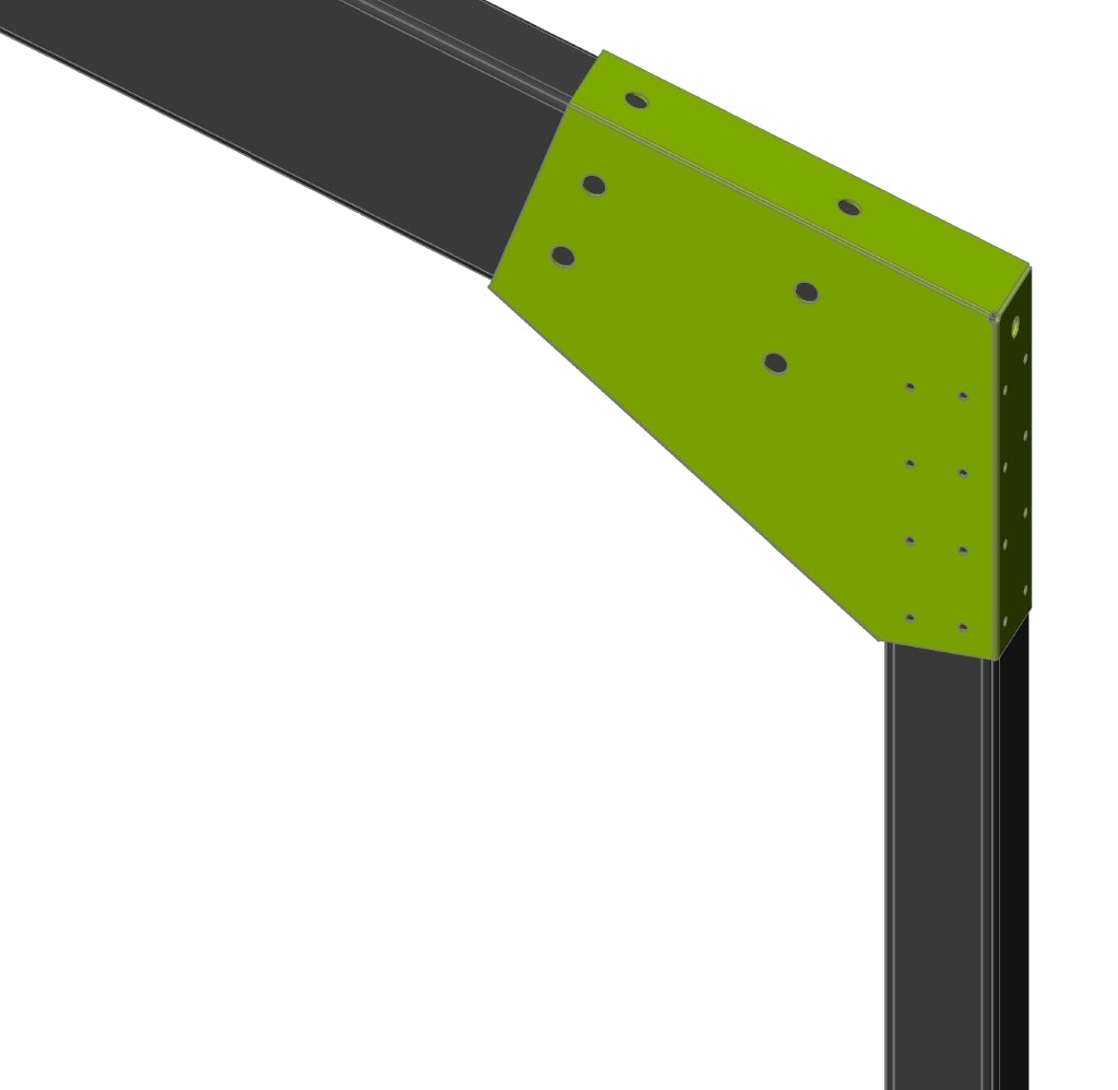 Carport Bracket C150 20 Degrees 75mm Post | McHugh Store