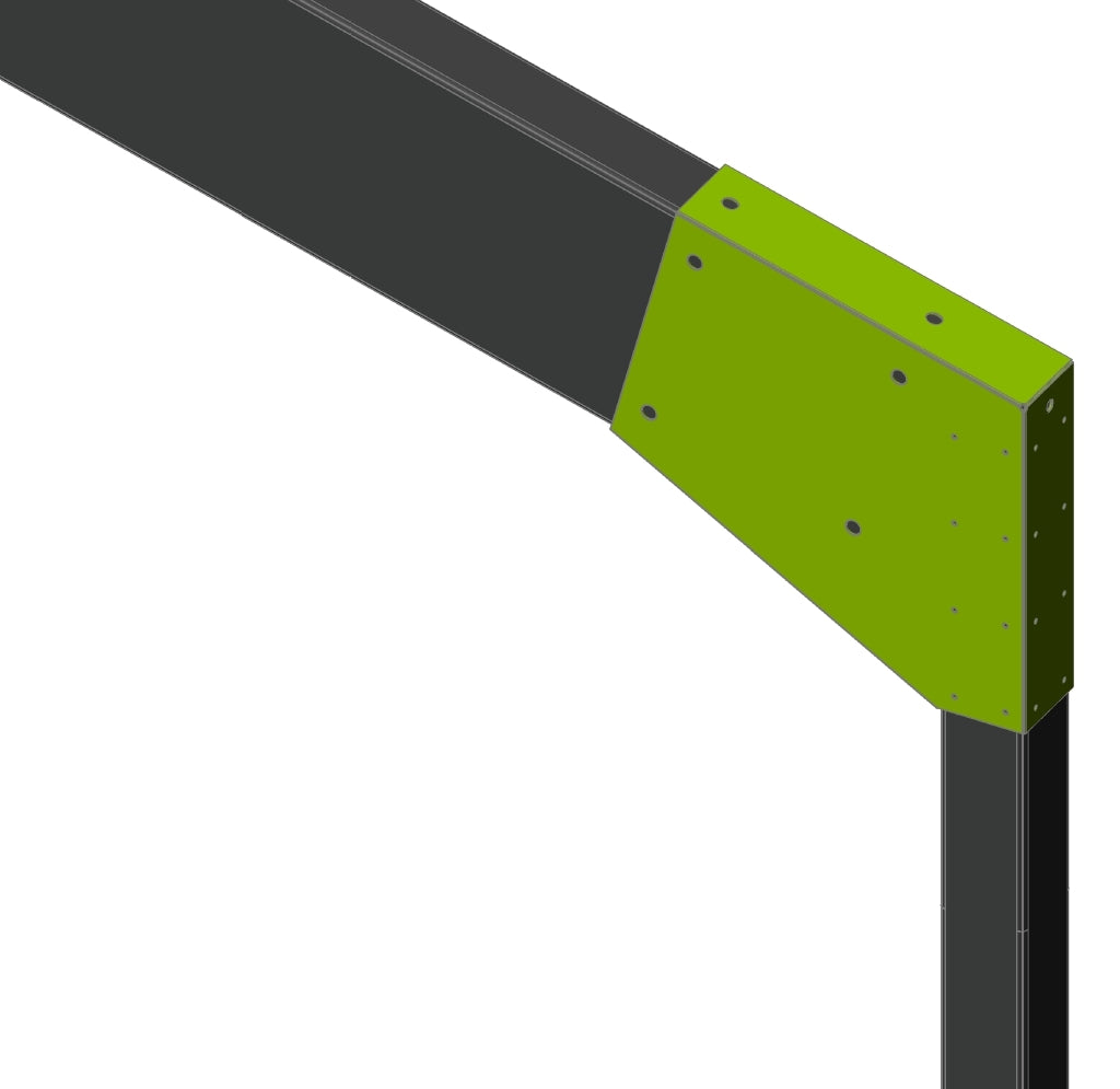 Post Carport Bracket C300 15 Degrees 100mm Post | McHugh Store