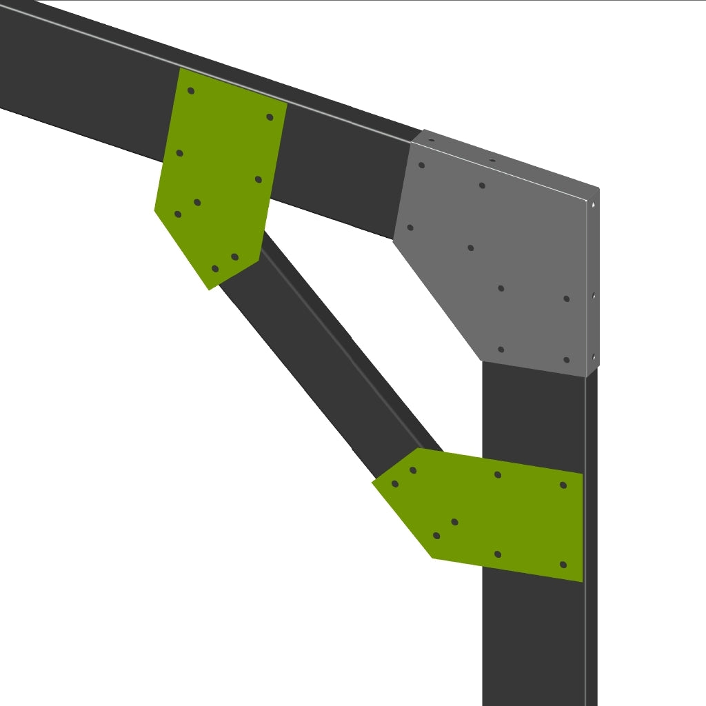 Degree Knee Brace Bracket 250Rafter -150Knee | McHugh Store