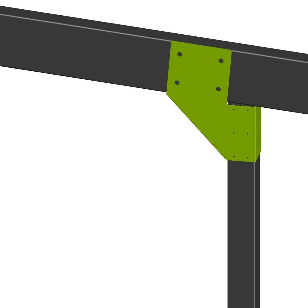 Carport OffSet Post Low Side C200 5Degrees 100mm Post|McHugh Store