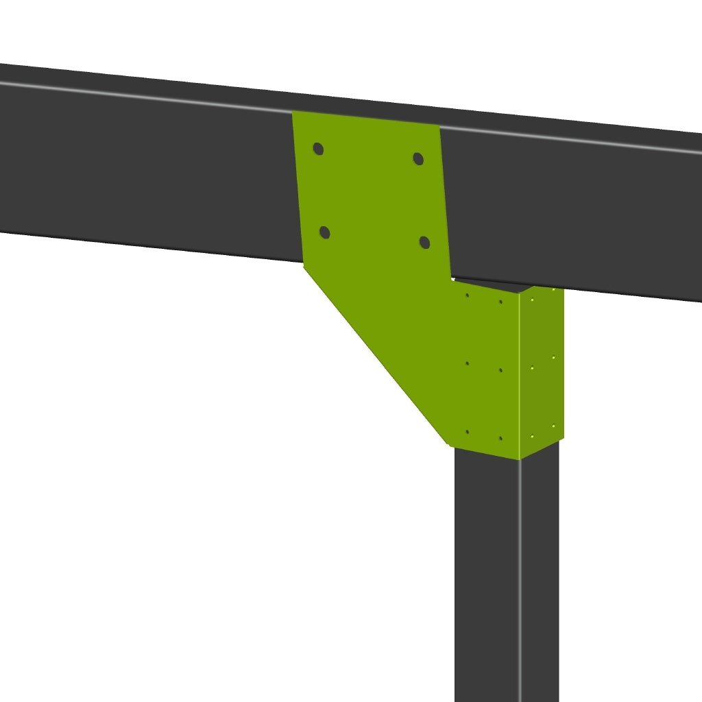 Caport Bracket OffSet Post High Side C250 5Degrees 100mm Post|McHugh Store