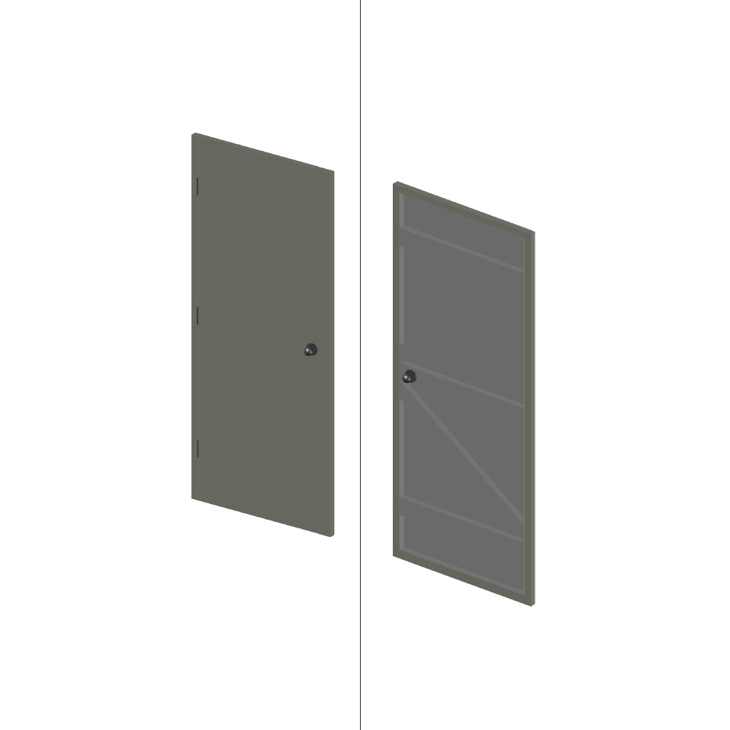 Personal Access Door (PA Door) 920 Wide Single Skin Colorbond| McHugh Store